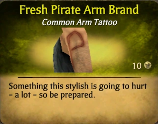 Fresh Pirate Arm Brand | Pirates Online Wiki | Fandom