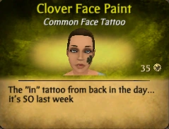 Clover Face Paint | Pirates Online Wiki | Fandom