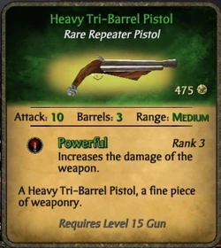 Heavy Tri-Barrel | Pirates Online Wiki | Fandom