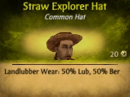 Straw Explorer Hat | Pirates Online Wiki | Fandom