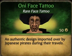 Oni Face Tattoo | Pirates Online Wiki | Fandom