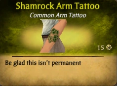 Shamrock Arm Tattoo | Pirates Online Wiki | Fandom