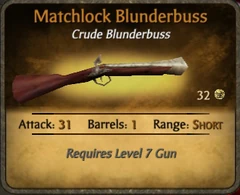Matchlock Blunderbuss | Pirates Online Wiki | Fandom