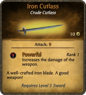 Iron Cutlass | Pirates Online Wiki | Fandom
