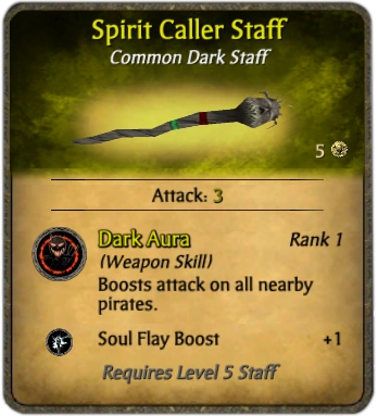 Spirit Caller Staff | Pirates Online Wiki | Fandom