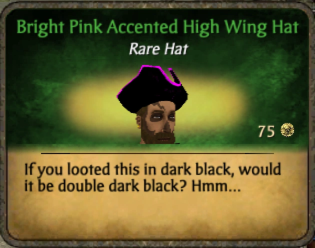 Accented High Wing Hat | Pirates Online Wiki | Fandom