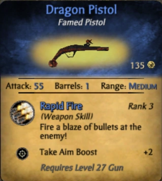 Dragon Pistol | Pirates Online Wiki | Fandom