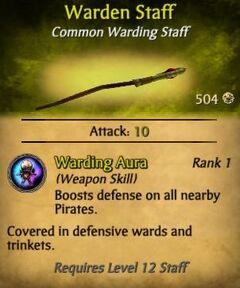 Warden Staff | Pirates Online Wiki | Fandom
