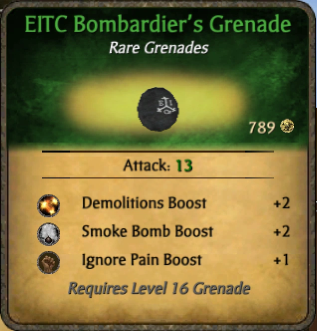 EITC Bombardier's Grenade | Pirates Online Wiki | Fandom