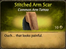Stitched Arm Scar | Pirates Online Wiki | Fandom