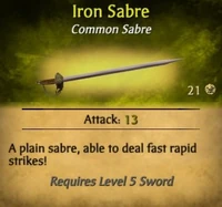 Iron Sabre | Pirates Online Wiki | Fandom