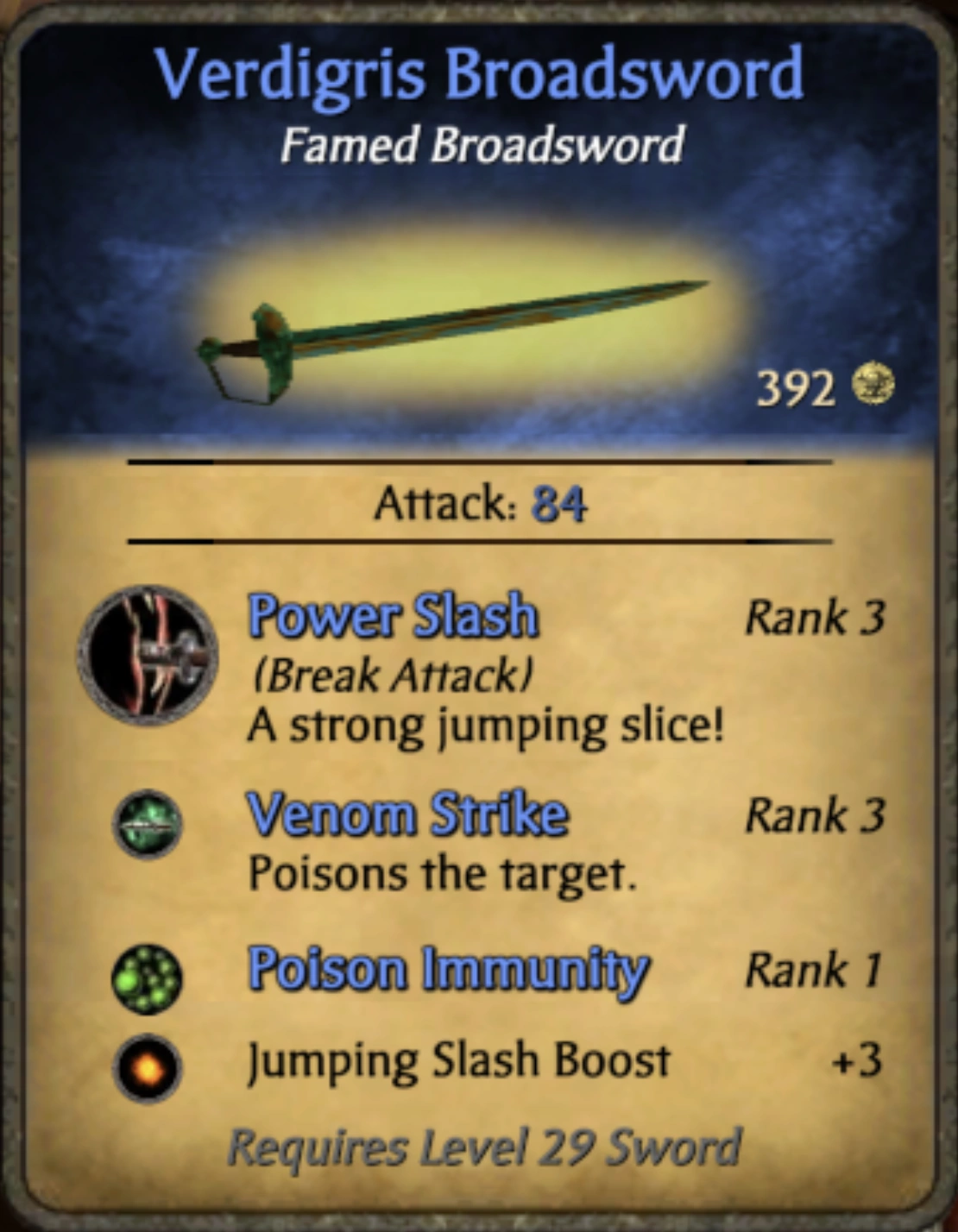 Verdigris Broadsword | Pirates Online Wiki | Fandom