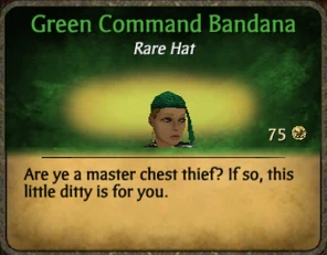 Green Command Bandana | Pirates Online Wiki | Fandom