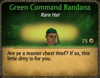Green Command Bandana | Pirates Online Wiki | Fandom