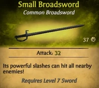 Small Broadsword | Pirates Online Wiki | Fandom