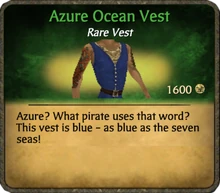 Azure Ocean Vest | Pirates Online Wiki | Fandom