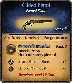 Gilded Pistol | Pirates Online Wiki | Fandom