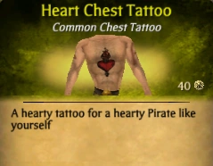 Heart Chest Tattoo | Pirates Online Wiki | Fandom