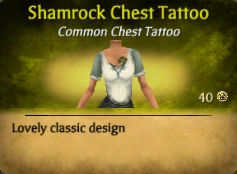 Shamrock Chest Tattoo | Pirates Online Wiki | Fandom