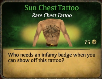 Sun Chest Tattoo | Pirates Online Wiki | Fandom