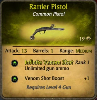 Rattler Pistol | Pirates Online Wiki | Fandom