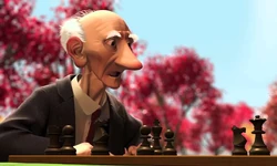 Pixar Old Man Chess Player