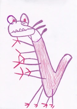 Monster Inc Randall Drawing