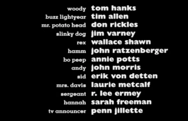 Toy Story End Credits Ending