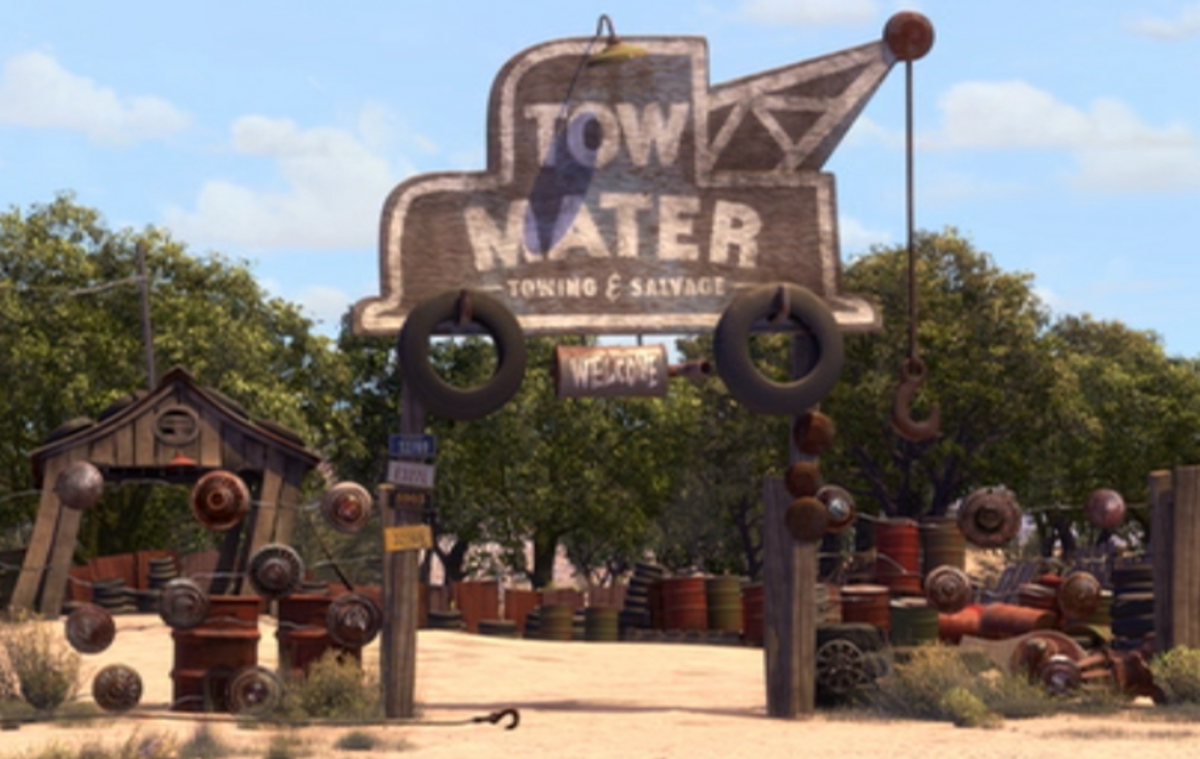 Tow Mater Towing & Salvage | Pixar Wiki | Fandom Tow Mater Towing & Salvage | Pixar Wiki | Fandom