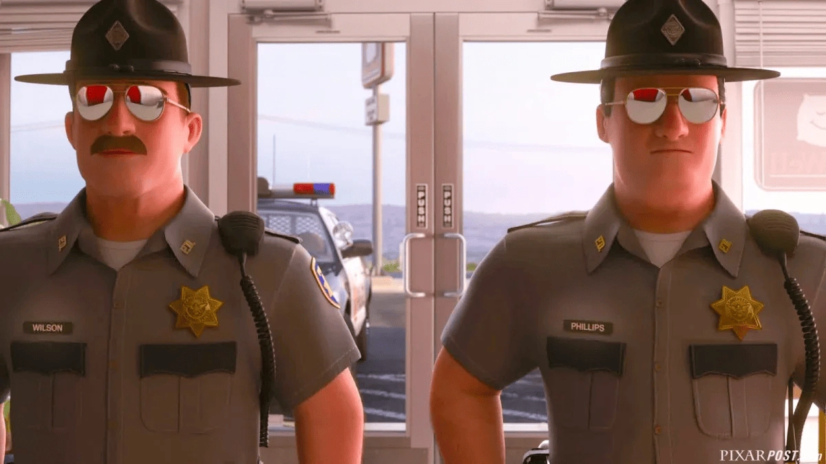 Officer Phillips and Officer Wilson | Pixar Wiki | Fandom