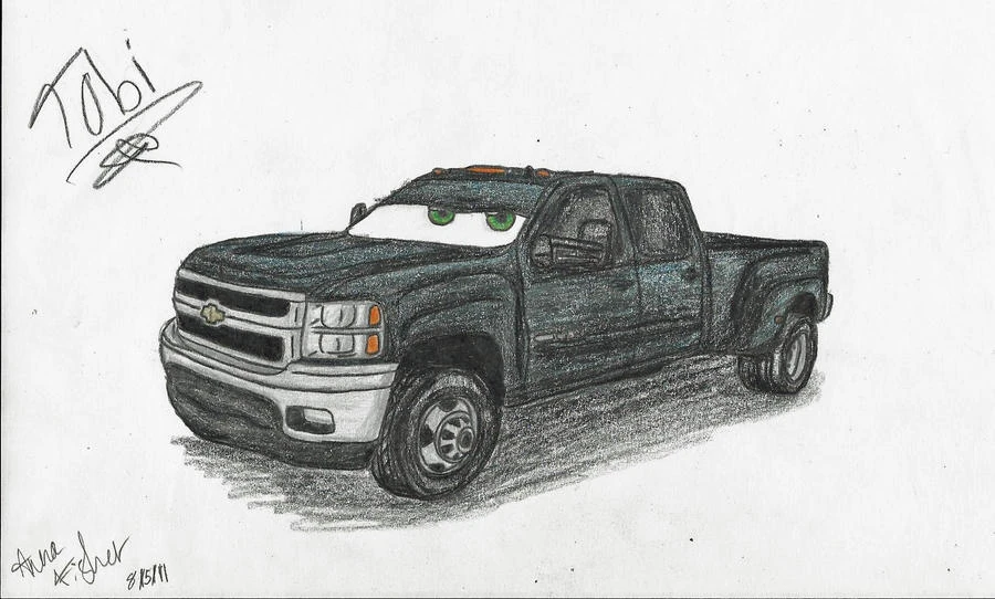 2011 Chevrolet Silverado 3500HD LT Crew Cab DRW "Tobi" | Pixar Cars ...