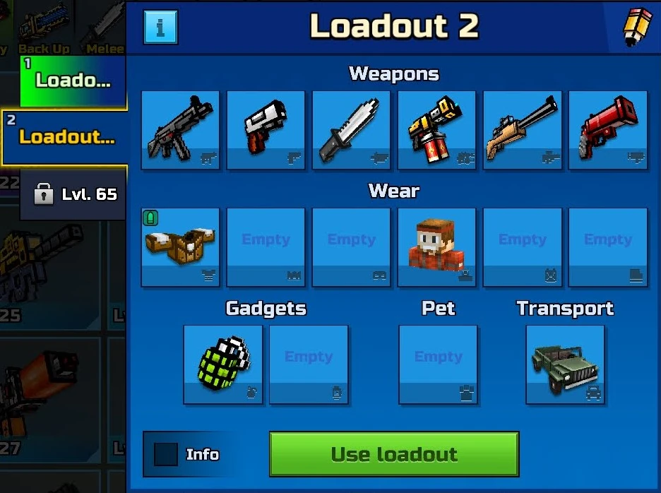 Weapon Loadouts | Pixel Gun Wiki | Fandom