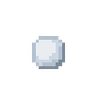 Minecraft Snowball Pixel Art