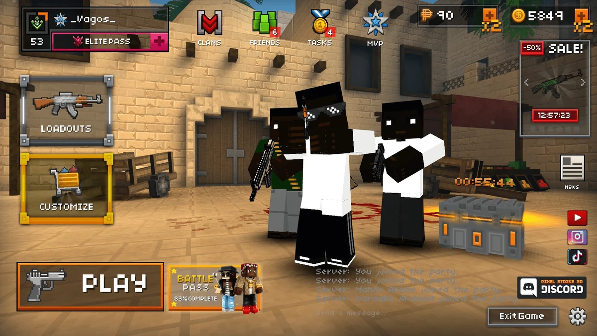 Party | Pixel Strike 3D Wikia | Fandom