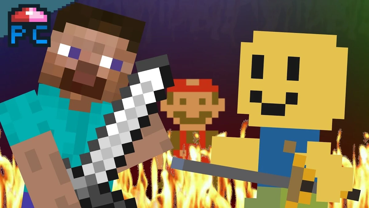 Minecraft Steve VS ROBLOX VS Mario | Pixelcraftian Wiki | Fandom