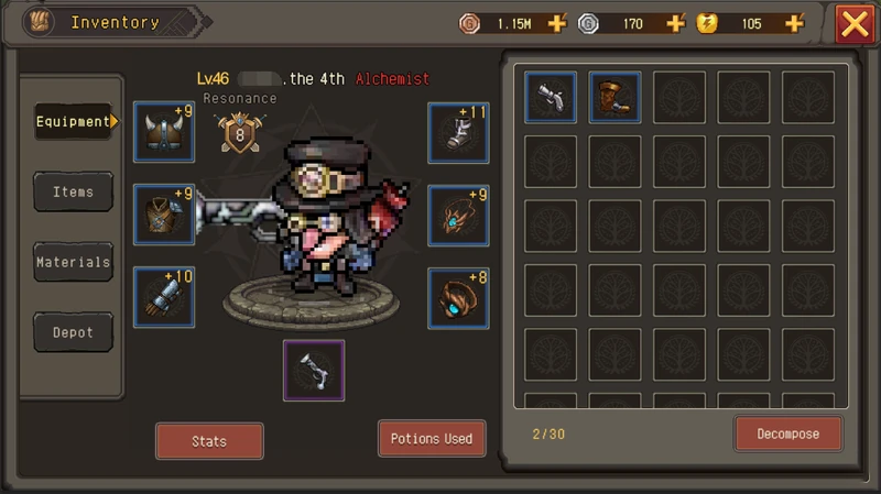 Inventory | Pixel Legacy Wiki | Fandom