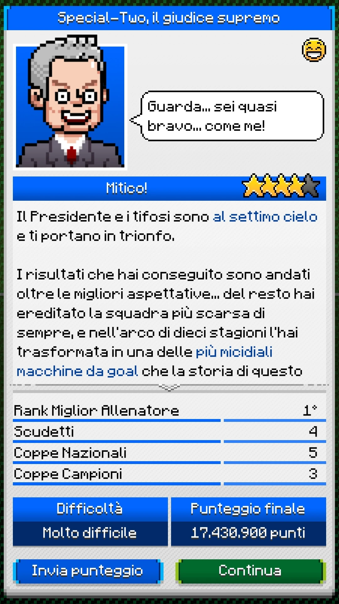 La classifica finale | Pixel Manager: Football Wiki | Fandom