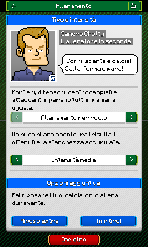 Allenamento | Pixel Manager: Football Wiki | Fandom