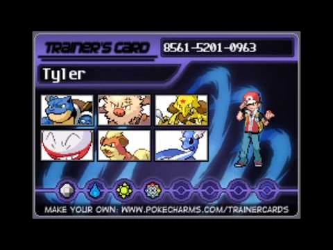 Tyler's Pokemon FireRed Trainer Card | Kyle Books Wiki | Fandom