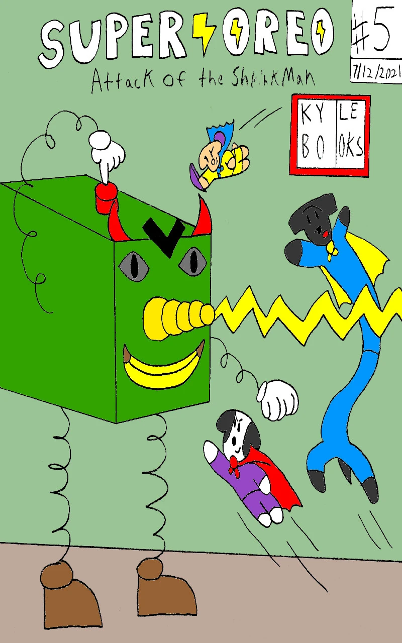 Super Oreo 5: Attack of the Shrink Man | Kyle Books Wiki | Fandom