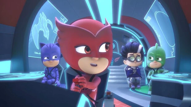Owlette/Gallery/Flying Factory Out of Control | PJ Masks Wiki | Fandom