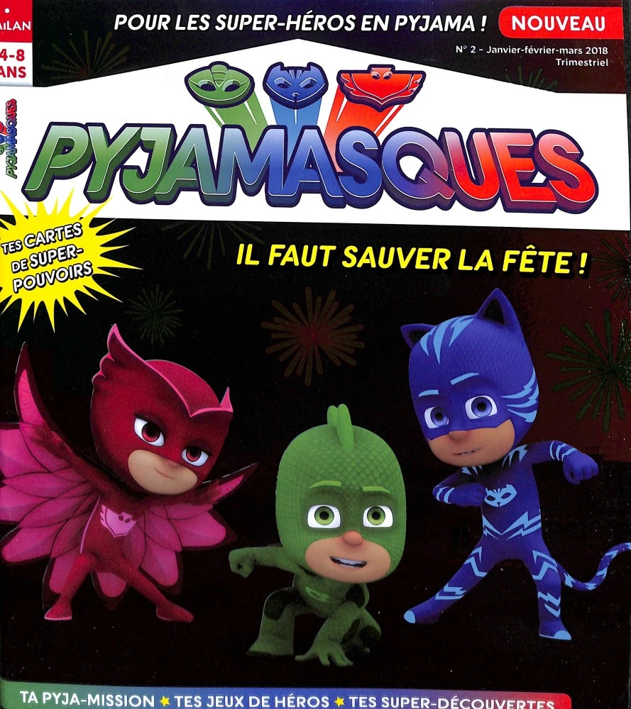 Pyjamasques N° 2 (Janvier-février-mars 2018) | PJ Masks Wiki | Fandom