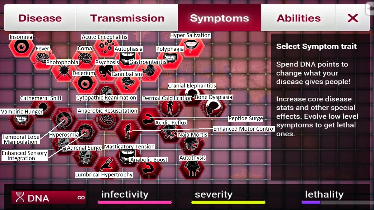 Symptoms (Necroa Virus) | Plague Inc. Wiki | Fandom