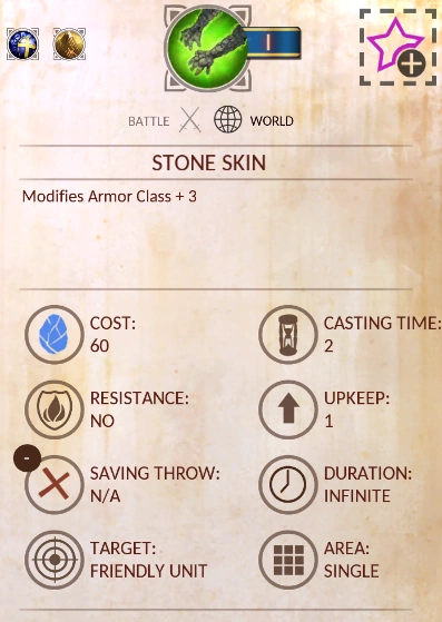 Stone Skin | Planar Conquest Wikia | Fandom
