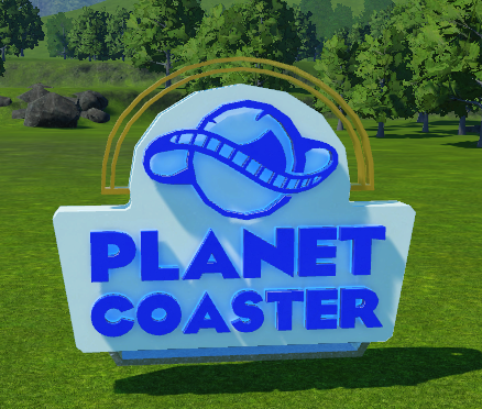Planet Coaster Sign - Wall Sign 1 Lit | Planet Coaster Wiki | Fandom