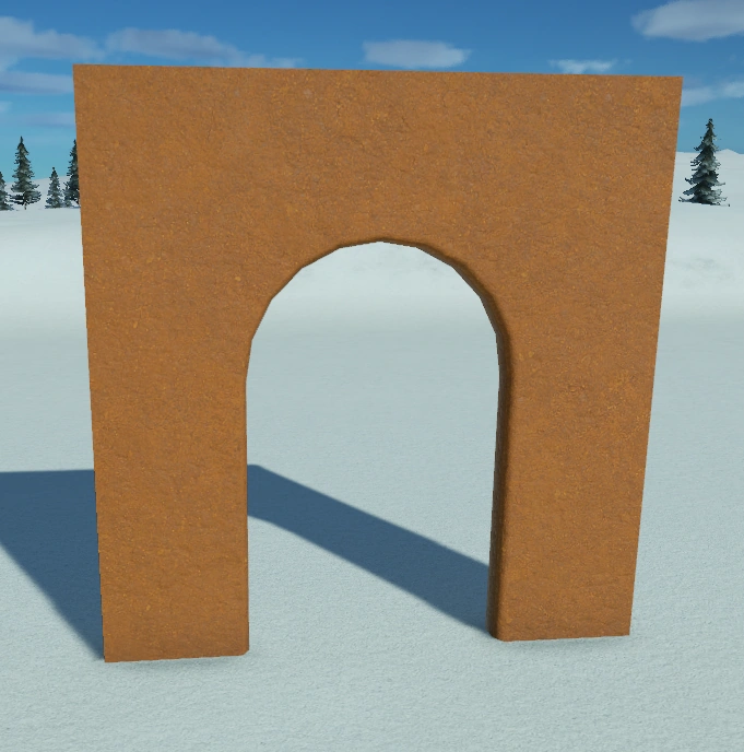 Gingerbread Wall 4m - Doorway Cutout | Planet Coaster Wiki | Fandom