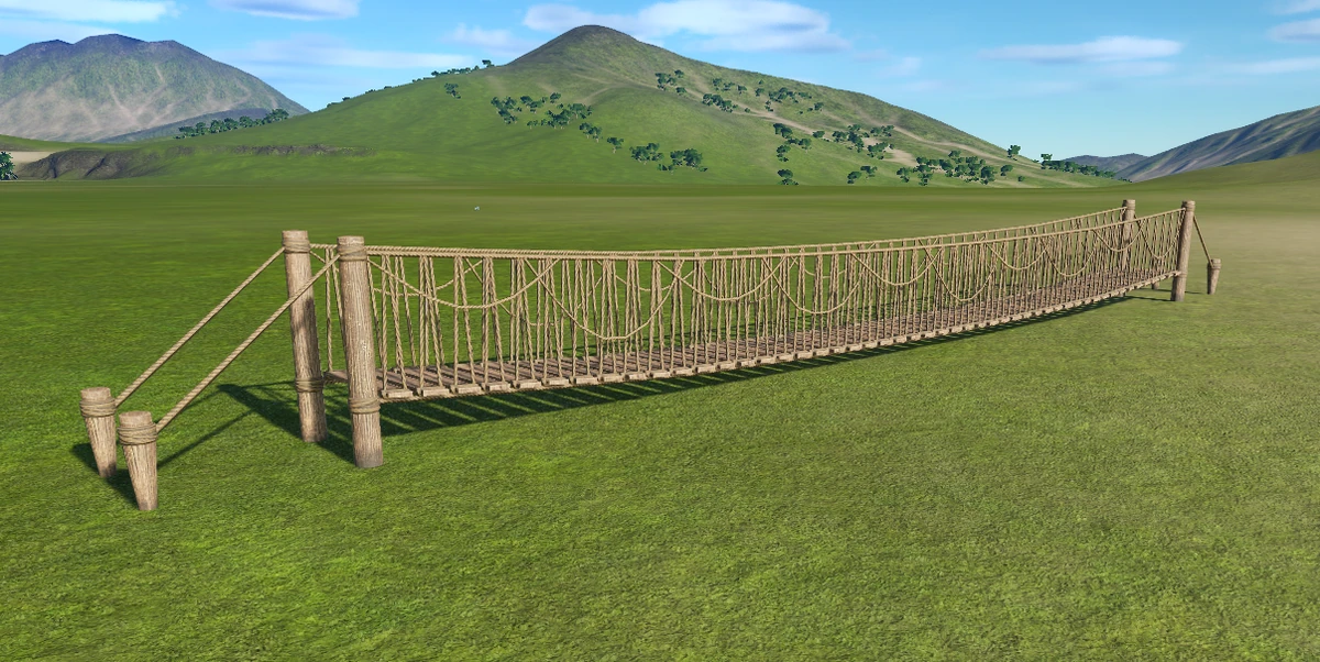 Rope Bridge 16m | Planet Coaster Wiki | Fandom