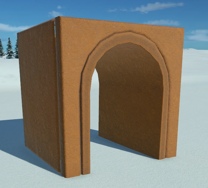 Gingerbread Rounded Arch Tunnel | Planet Coaster Wiki | Fandom