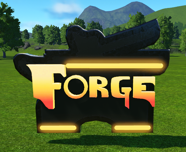 Ride Sign - Forge Lit | Planet Coaster Wiki | Fandom