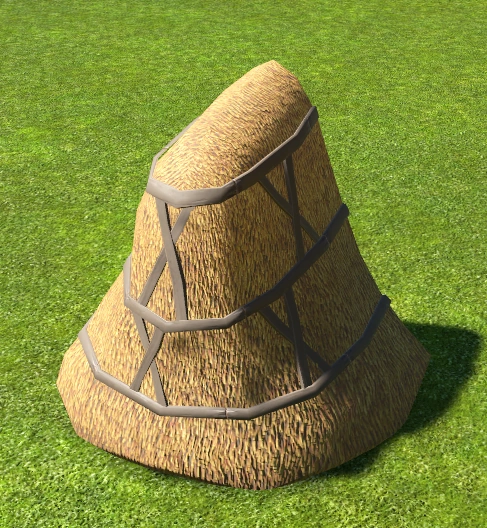 Thatch Roof Ridge End Cap | Planet Coaster Wiki | Fandom